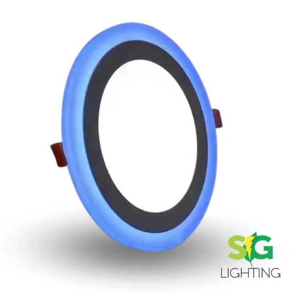 PANELES LED BORDE AZUL 3+3 INCRUSTADO REDONDO | Comercializadora SYG